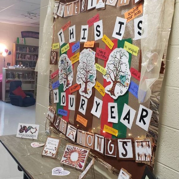 Everyone Belongs Bulletin Board | Diversity Display | Neutral Classroom ...