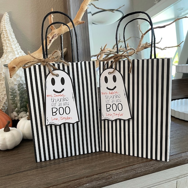 Printable - Thanks for All You BOO Ghost Gift Tags for Halloween ...