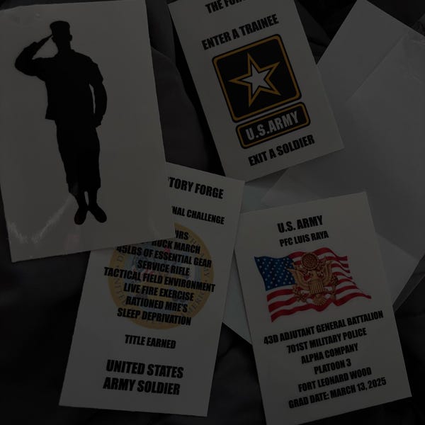 DIY US Army Soldiers Creed Waterslide Decal candle Not Included - Etsy