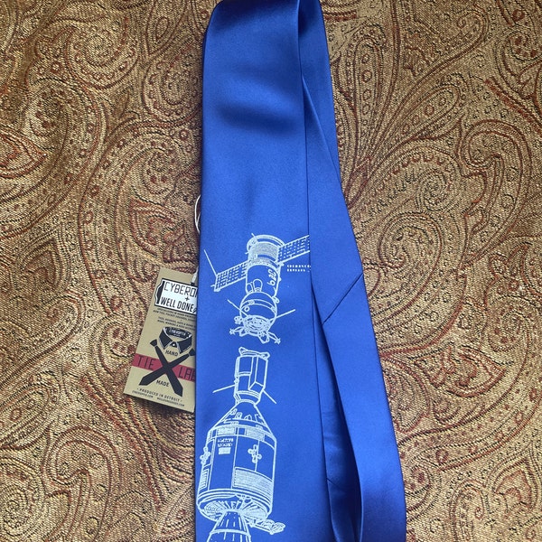 NASA Tie, Apollo Soyuz Necktie. Apollo Program, Cyberoptix Ties ...
