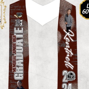 Custom SPORTS GRADUATION STOLE Graduation Stole Graduate Stoles ...