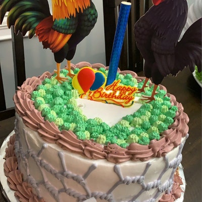 Rooster Cake Topper Farm Cake Topper Rooster Birthday Decor Rooster ...