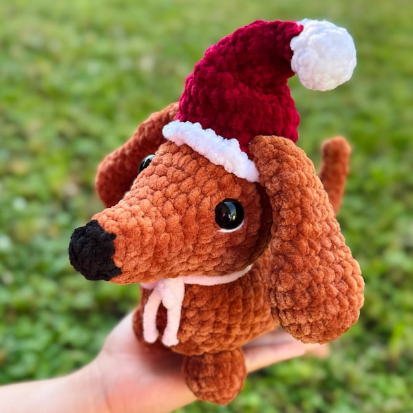 Christmas Dog Crochet Pattern - Etsy
