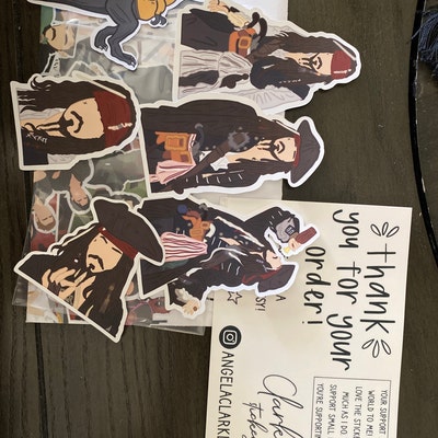 Captain Jack Sparrow Sticker Pack - Etsy