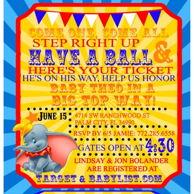 Circus & Carnival Digital Papers for Circus Themed Birthday Parties and ...