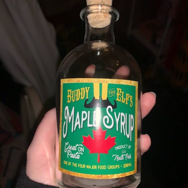 BUDDY the Elf's SYRUP BOTTLE Decoration (1)fill Yourself - Syrup Not ...
