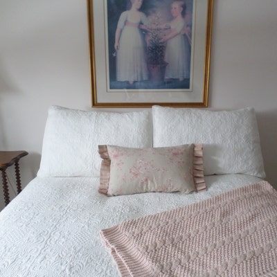 French Rustic Cushion Rectangular Cushion Country Heavy Grain Sack ...
