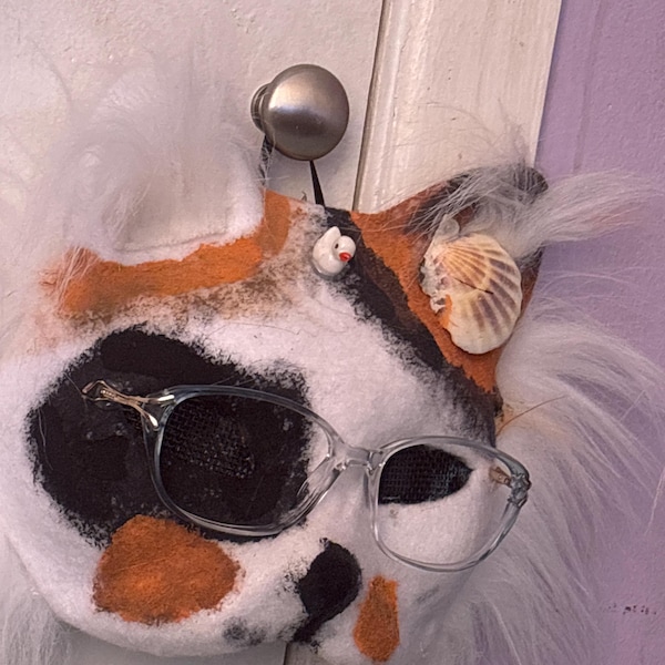 Felted Cat Mask Therian Paper Mache Cardboard DIY Plain White Blank ...