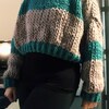 Cropped Striped Winter Sweater Knitting Pattern - Etsy