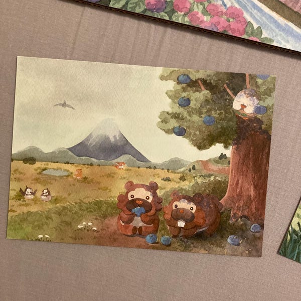 Animal Crossing Goldie Animal Crossing Postcard Print ACNH Animal ...