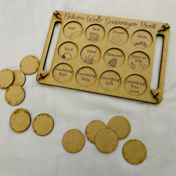 Natured Based Outdoor Scavenger Hunt Board for Kids - Etsy