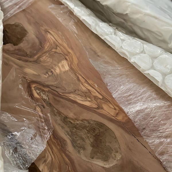 Turkish Olive Wood Slab Set | Medium | Ready for Resin Epoxy | Live ...