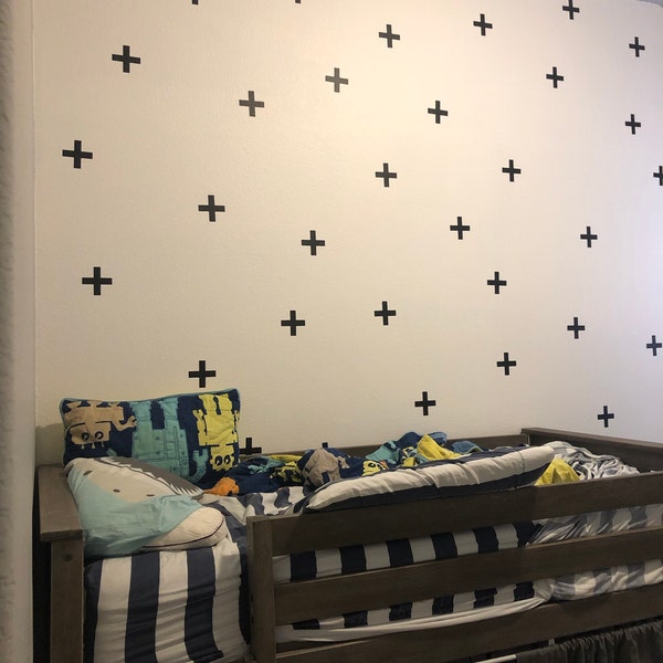 Plus Sign Decals, Swiss Cross Wall Decals, Plus Sign Stencil Design ...