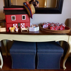 Instant Download Barn Favor Box, Farm Party Decoration, Gift Box ...