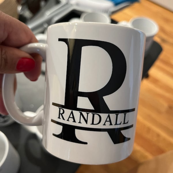 Personalized Coffee Mug for Men, Personalized Monogram Mug,mens Coffee ...