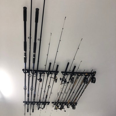 12 Fishing Rod Holder Vertical Console Boat Wall Rack Bungee - Etsy