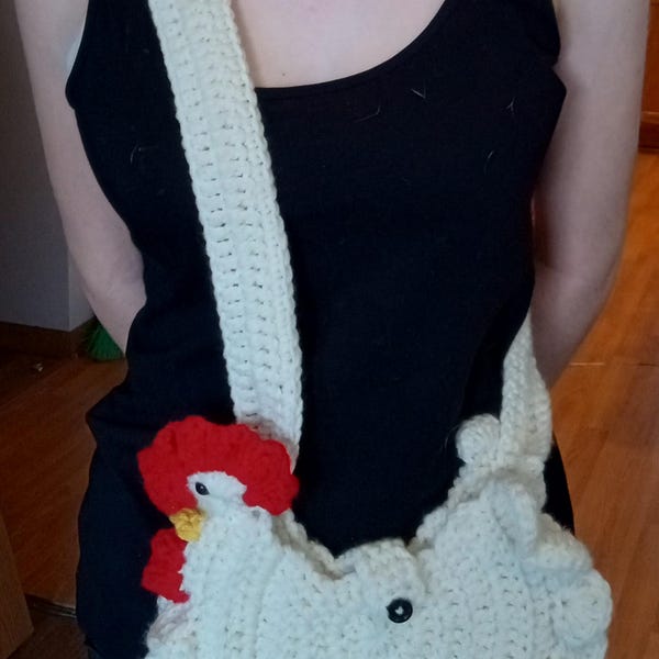 Chicken Make up / Crochet Hook Bag Crochet Pattern No Sew - Etsy