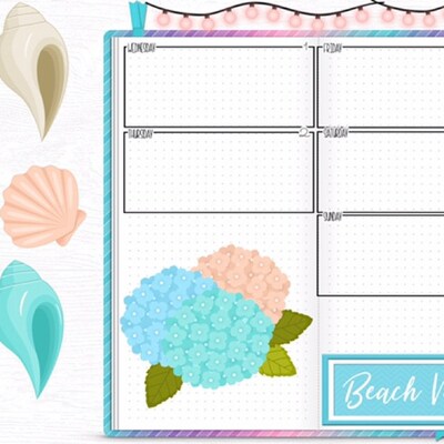 Ocean Vibes Digital Sticker Mega Bundle Goodnotes & iPad Summer, July ...