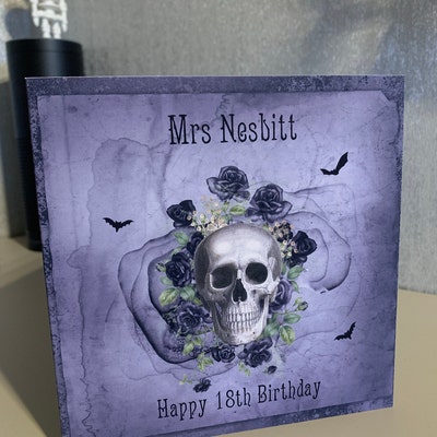 Personalised Birthday Card Death's-head Hawk Moth - Etsy UK
