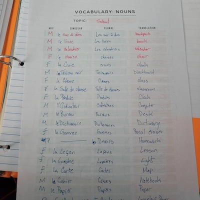 Italian Language Learning Notebook Study Journal, Printable Pdf/ipad ...