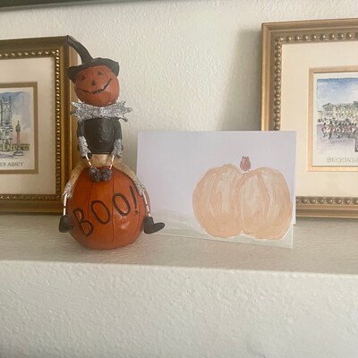 Handmade Personalized Notepad, Fall Pumpkin Teacher Notepad, Custom ...