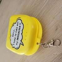 Invisalign Retainer Aligner Black Case With Mirror and Holes White ...