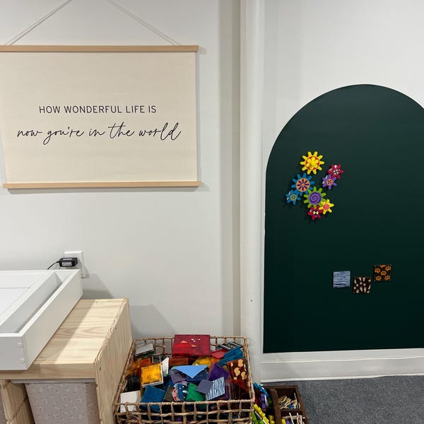 Magnetic Arch Chalkboard 30×45 in | Montessori Wall Decal for Kids ...