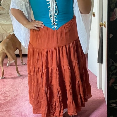 Civil War Ensemble Full Silhouette Set C.1860 Corset With Front Opening ...