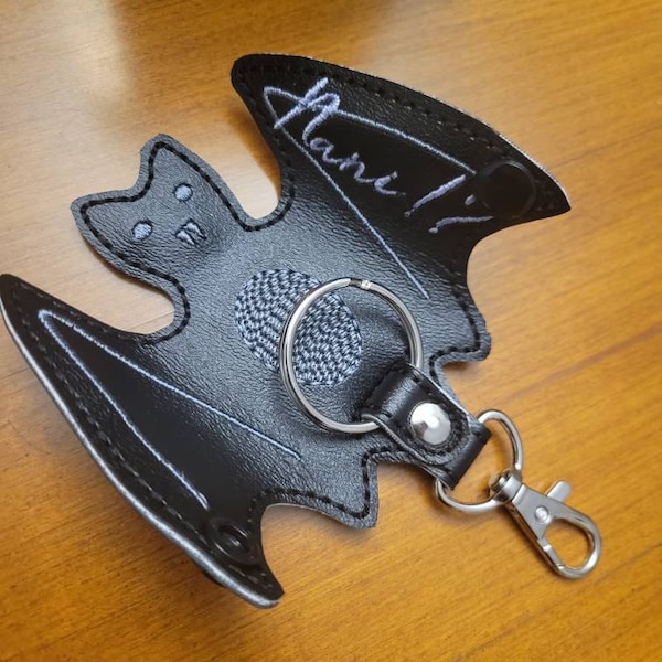 Bat Motorcycle Motorist Car and Bike Keychain, Biker Chic Keyring Key ...