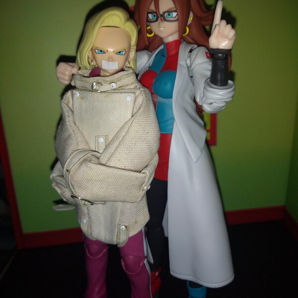 Dollhouse Miniature Straight Jacket Asylum Insane Creepy Halloween 1 ...