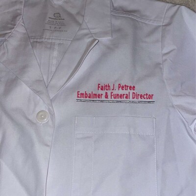 Lab Coats, Embroidered Personalized Lab Coats With Name, Title ...