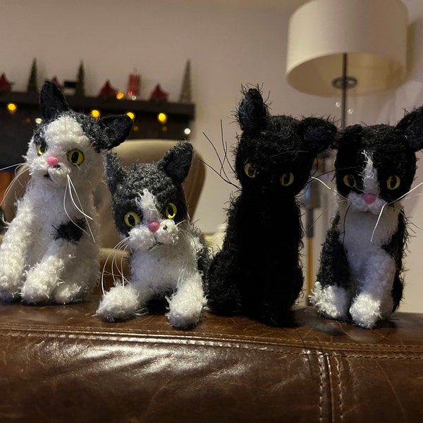 Custom Cat Plush, Custom Crochet Cat, Custom Stuffed Cat, Custom Pet ...