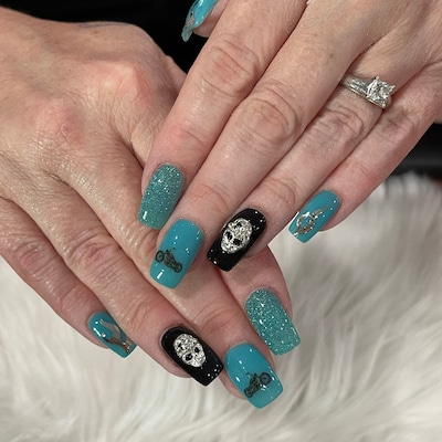 Motorcycle Nail Art Decals - Etsy