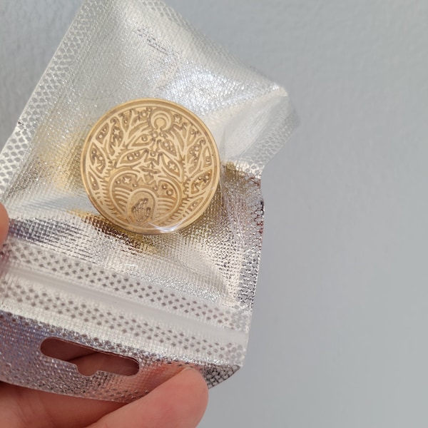 Moon Rose Wax Seal Stamp, Pearl Stamp, Sea Snail Wax Seals for ...