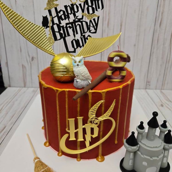 Wizard Inspired Cake Topper, Magical Party, Wizard Cake Topper ...