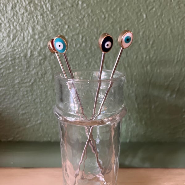 Faceted Glass Martini Picks, 12pc Set Cocktail Picks, Jarcuterie ...