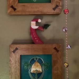 Hand Carved Wooden Folk Art Triangle Santa Claus Figure - Etsy