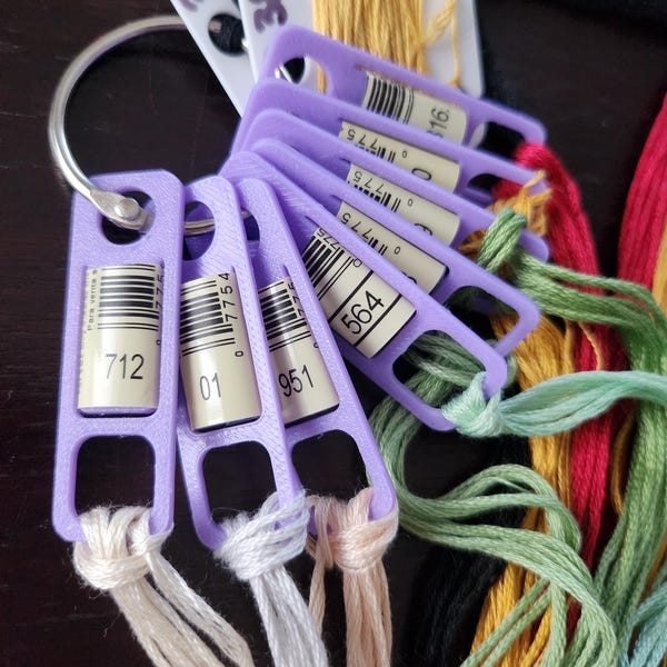 MIDI Floss Thread Drops With Label Tag Slot | Cross Stitch, Embroidery ...