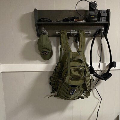 Large Duty and Tactical Gear Rack Double Belt Hanger With Usb/120v ...