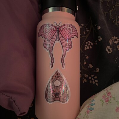 Regal Moth Holographic Sticker, Regal Moth Sticker, Laminated Sticker ...