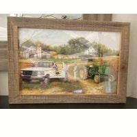 Barnwood Picture Frame Homestead Narrow 1.5 Inch Flat Rustic Reclaimed ...