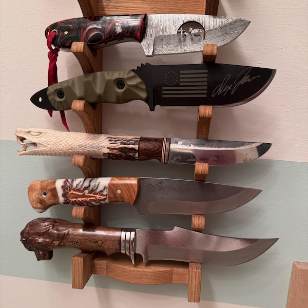 Stand for Knife With Sheath or Two Knives Display Holder - Etsy