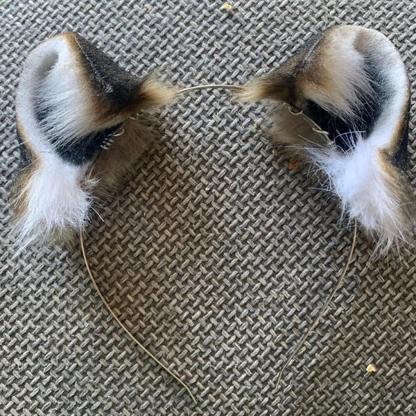 ZZZ Zenless Zone Zero Hoshimi Miyabi Cosplay Ears - Black Gray Fox Ears ...