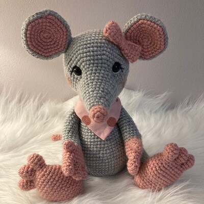 Rat Crochet Pattern, Crochet Rat, Rat Tutorial, Crochet Pattern, Rat ...