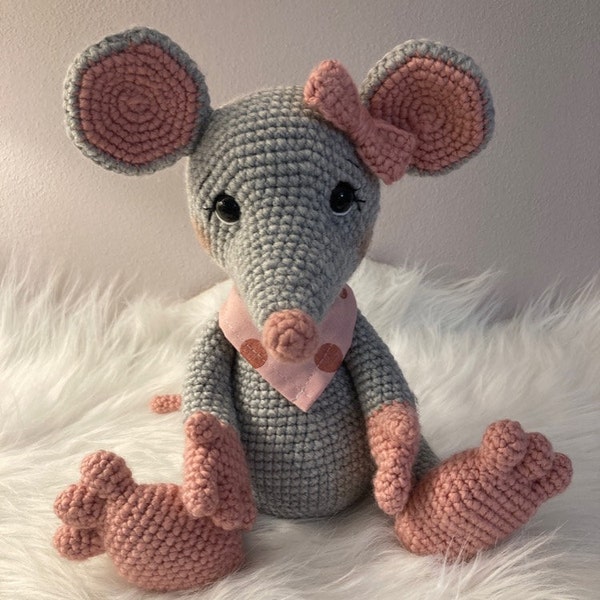 Rat Crochet Pattern, Crochet Rat, Rat Tutorial, Crochet Pattern, Rat ...
