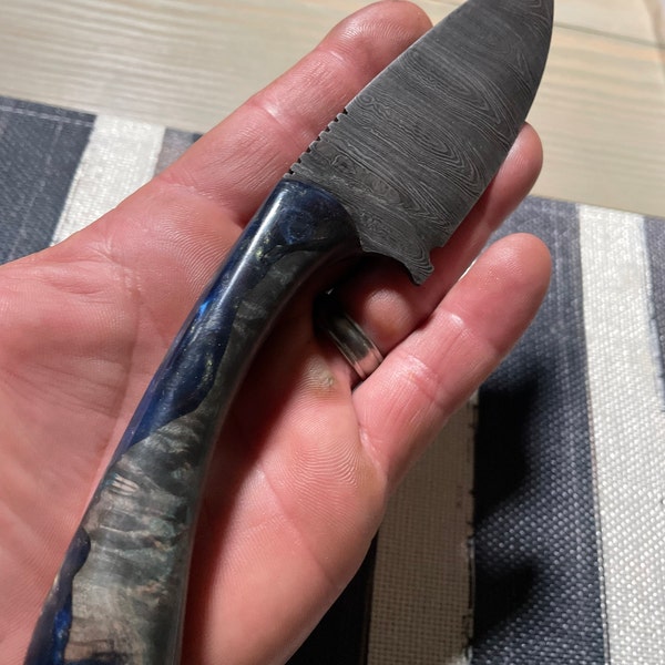 13 Damascus Steel Dagger Knife Handmade Damascus Steel Mini Sword ...