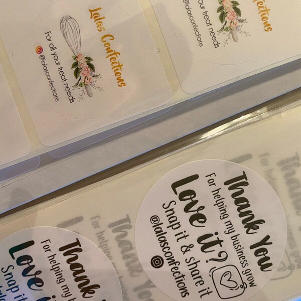 Social Media Labels, Snap It and Shared It, Small Business Labels ...