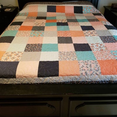Handmade Throw Quilt for Sale, Ready to Ship, Heirloom Quality, Free ...