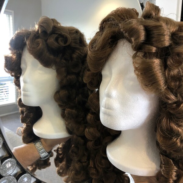 Regency Colonial Light Brown Wig - Etsy