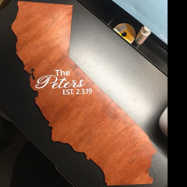 California State (large) Wood Cut Out - Laser Cut - Etsy